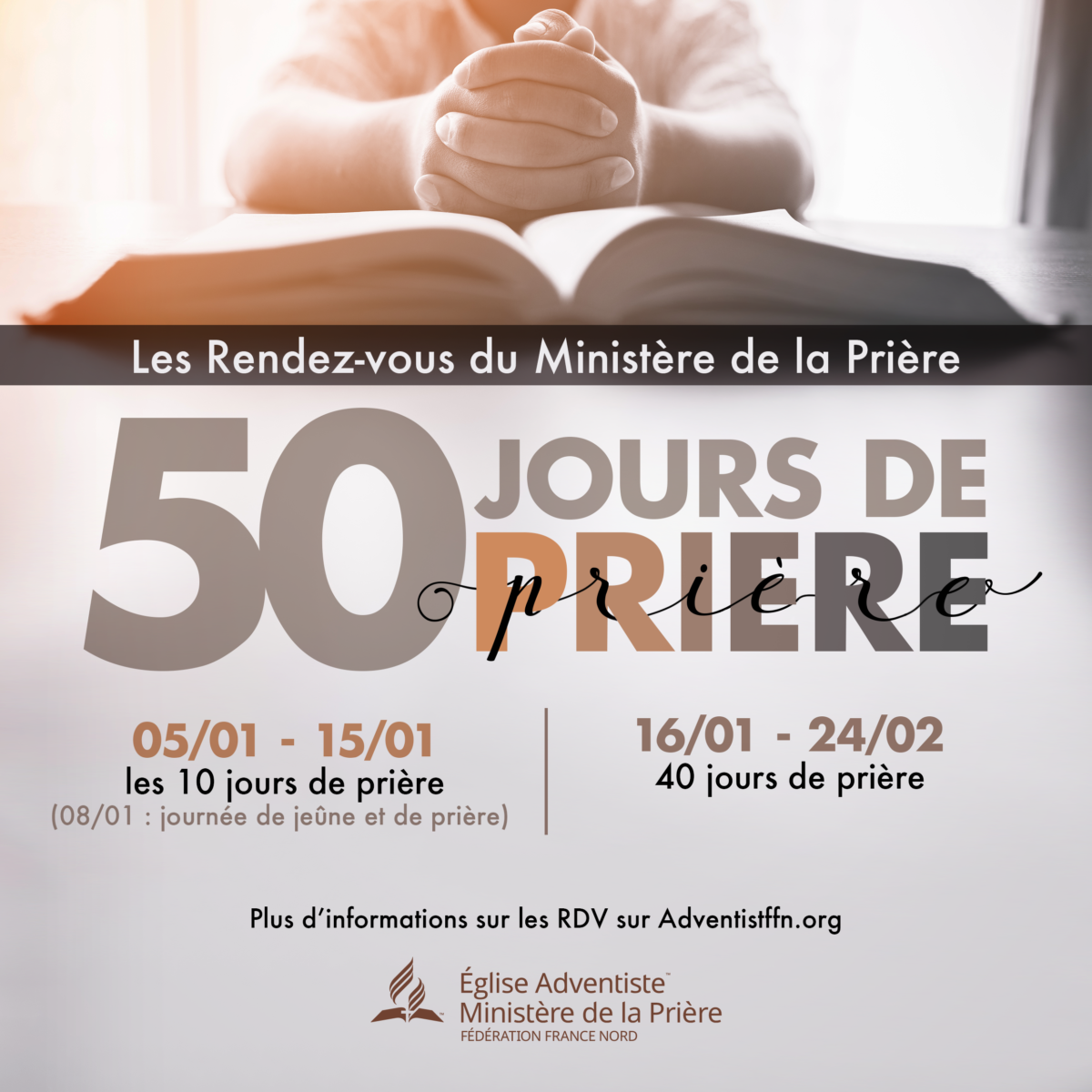 Les rendez-vous du Ministère de la Prière - Adventiste FFN