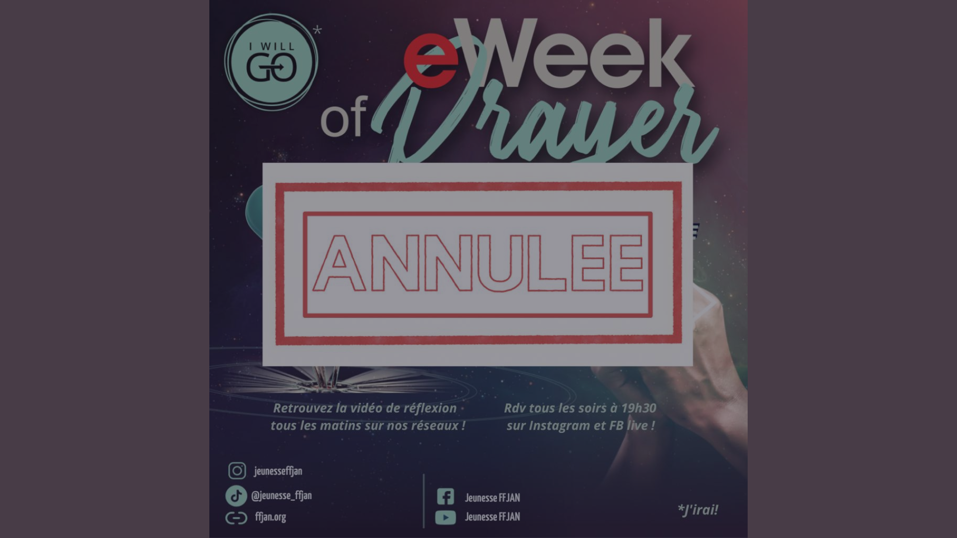 Annulation eWeek - Adventiste FFN