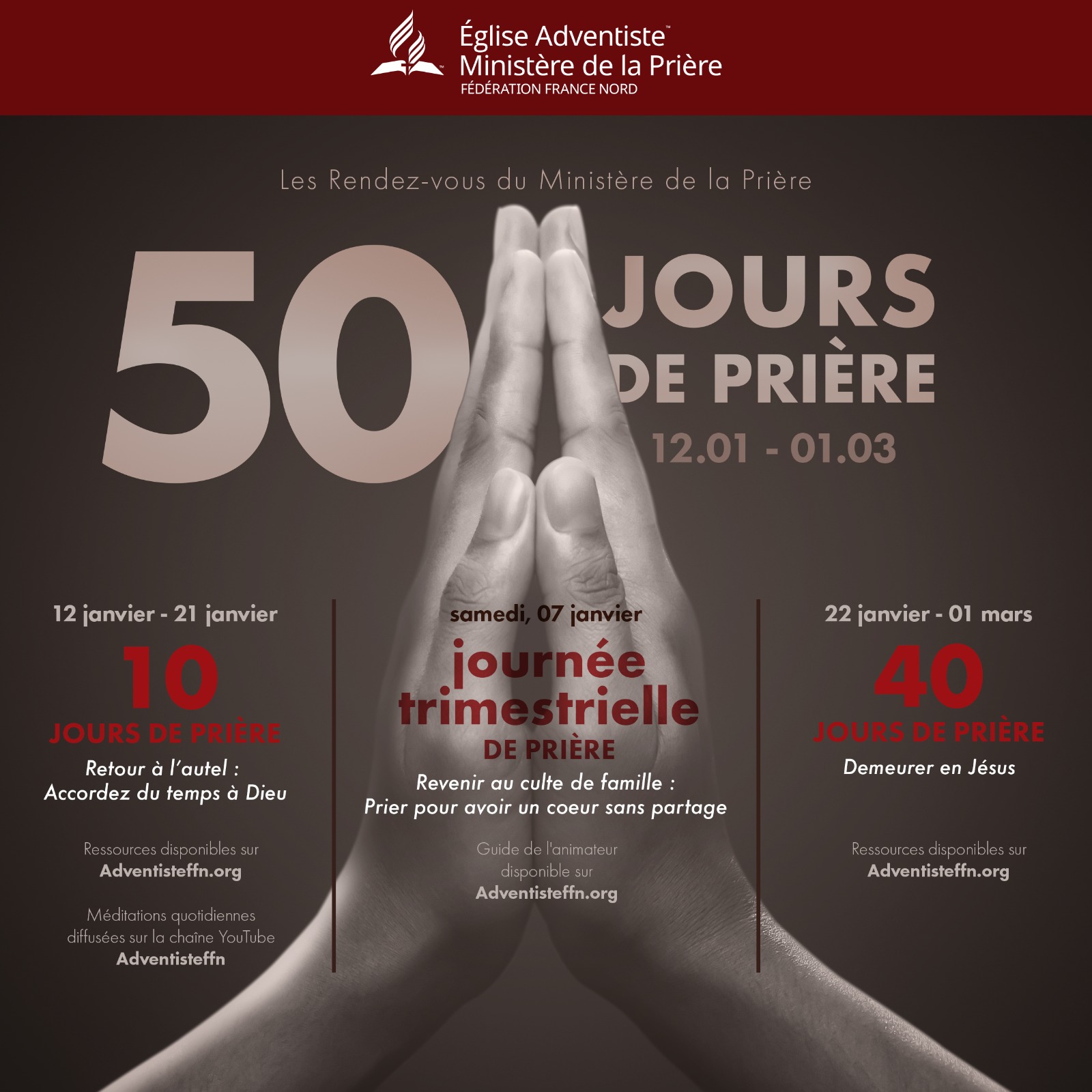 50 Jours de Prière - Adventiste FFN