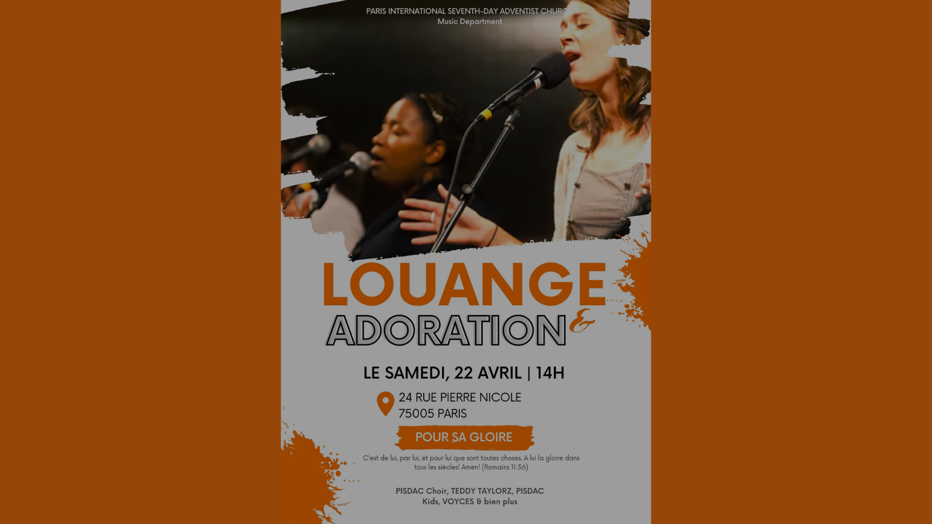 Moment de Louange et d'Adoration - Adventiste FFN