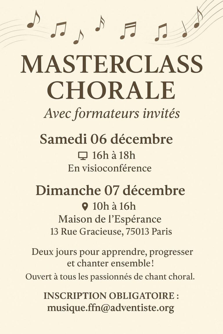 Masterclass Chorale - Adventiste FFN